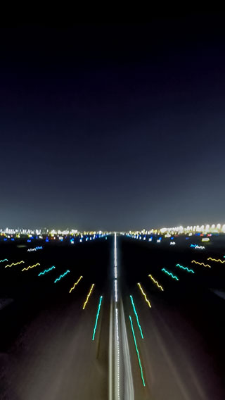 Airport Runway Night Wallpaper